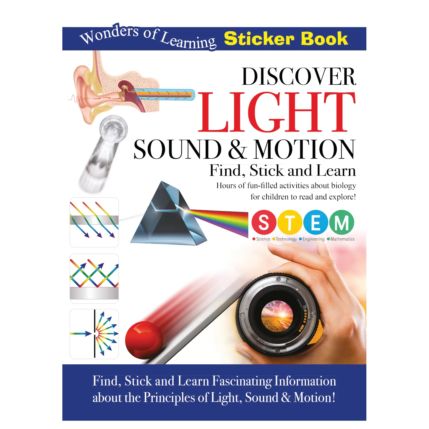 Discover Light Sound and Motion Sticker Book by Wonders of Learning ...